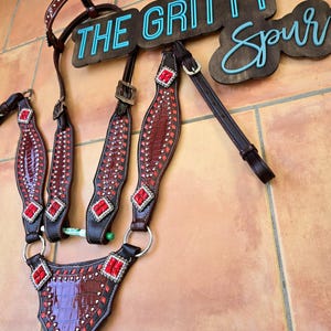 Red Gladiator Style Tack Set - Etsy