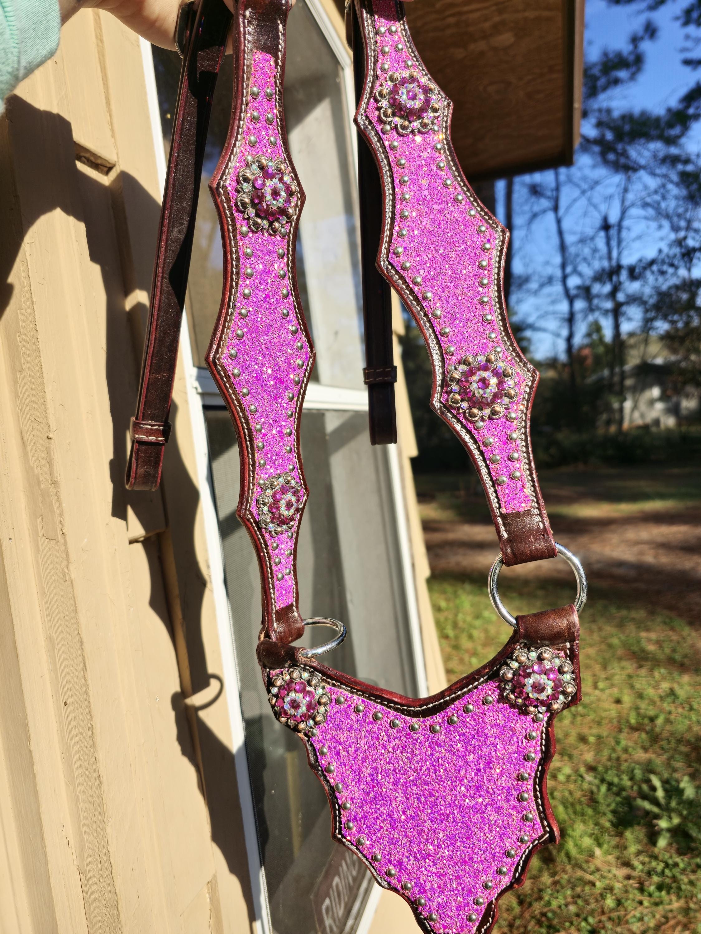Pink Glitter Gladiator Style Tack Set - Etsy