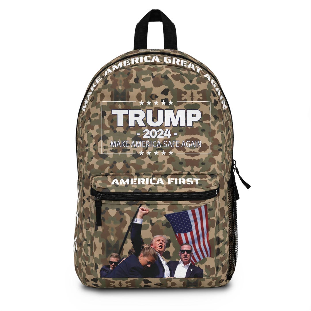 TRUMP 2024 Camo Backpack Donald Trump CAMO Backpack TRUMP 2024 ...