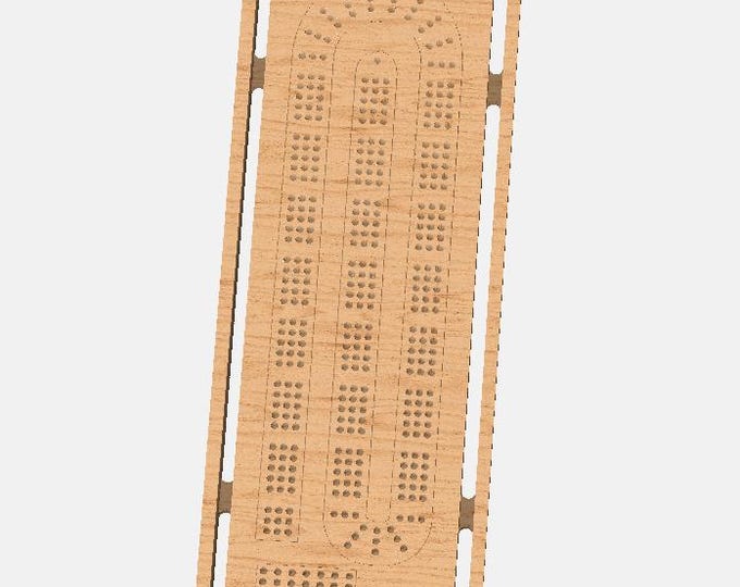 CNC SVG Files 3 Track Perfect Hand Round Cribbage Board Cnc Files With ...
