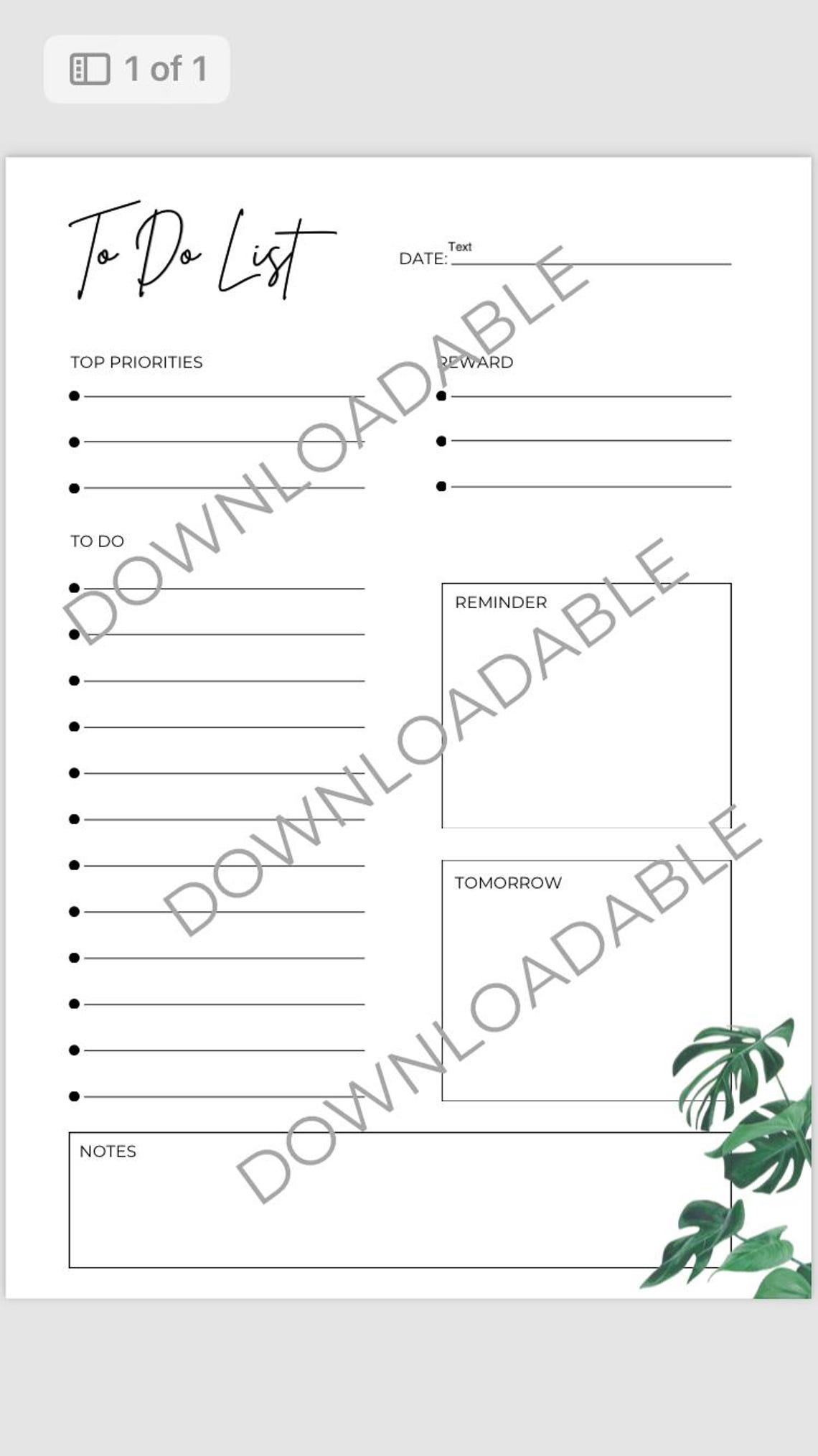 DIGITAL DOWNLOAD to Do List, Print at Home or Use on Your Phone, Tablet ...