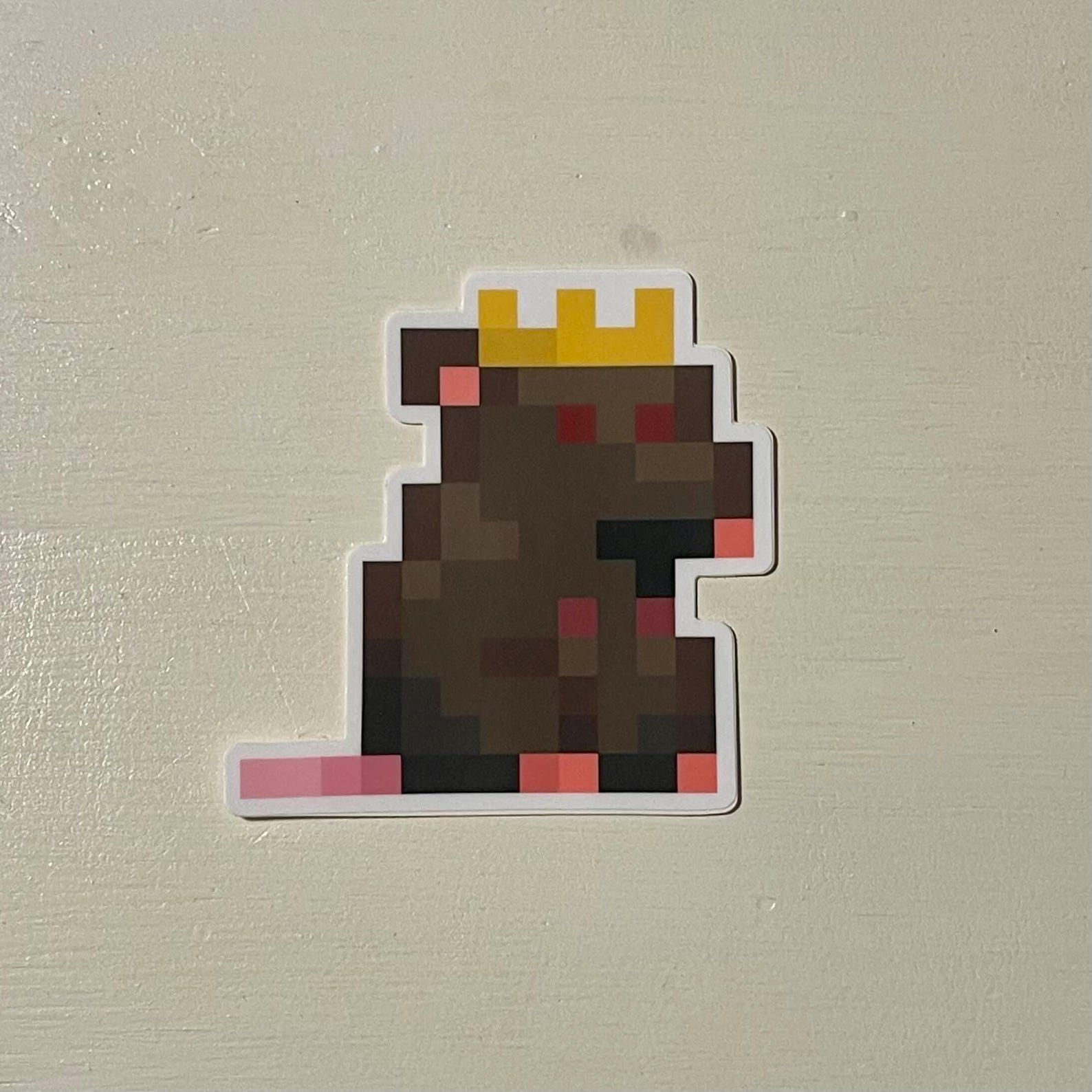 Pixel Art "rat King" Sticker - Etsy