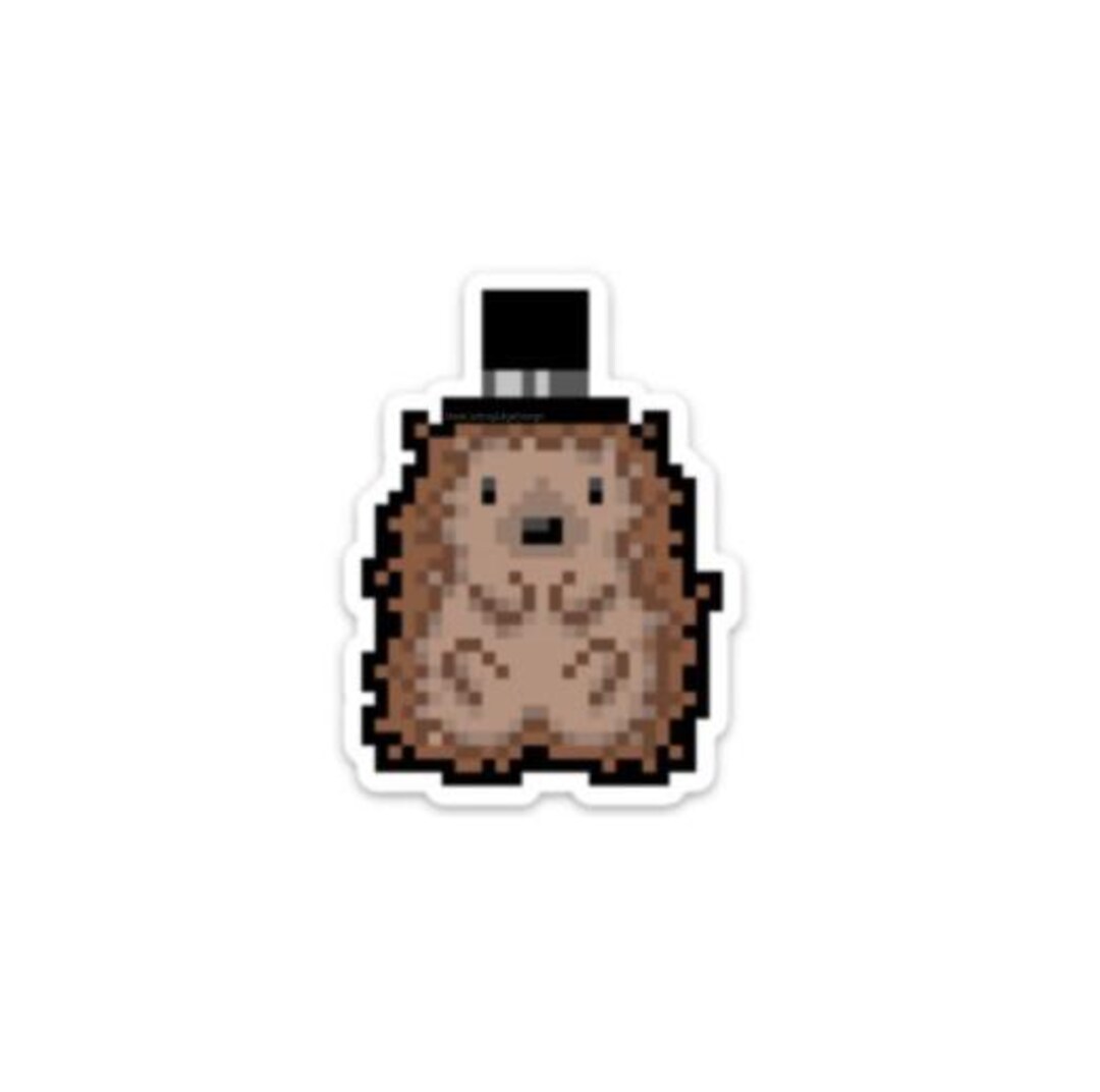 Pixel Art "hedgehog" Sticker - Etsy