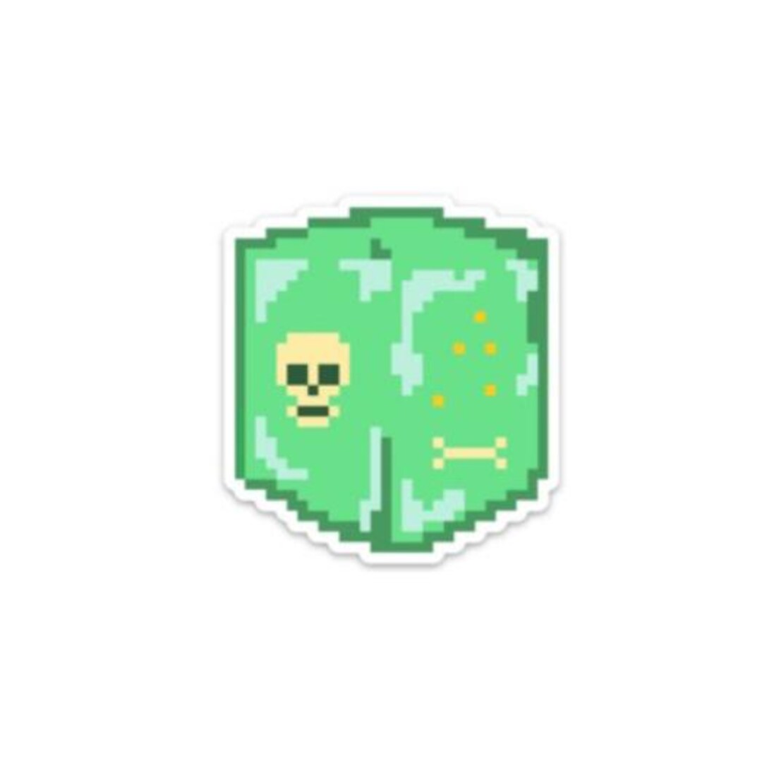 Pixel Art "gelatinous Cube" Sticker - Etsy