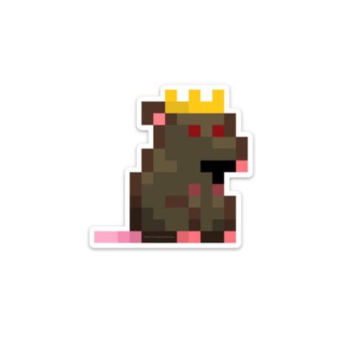 Pixel Art "rat King" Sticker - Etsy