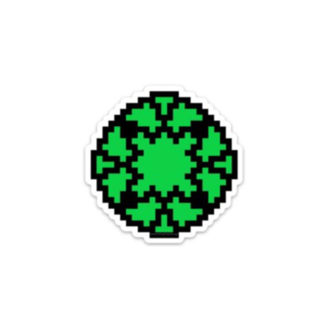 Pixel Art "circle" Sticker - Etsy