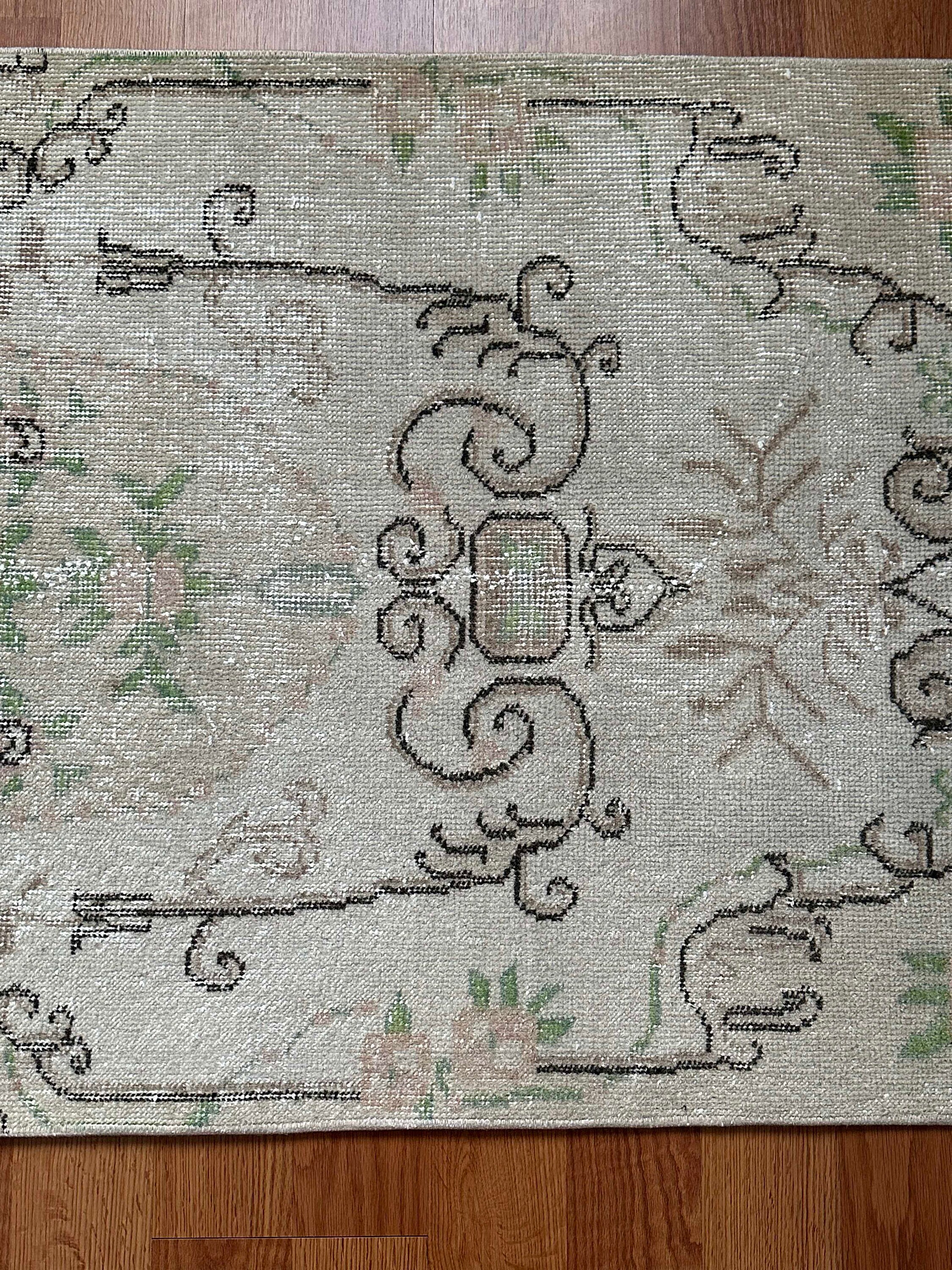 Pink Runner Rug,rugs for Hallway,vintage Oushak Rug,hand Made Runner ...