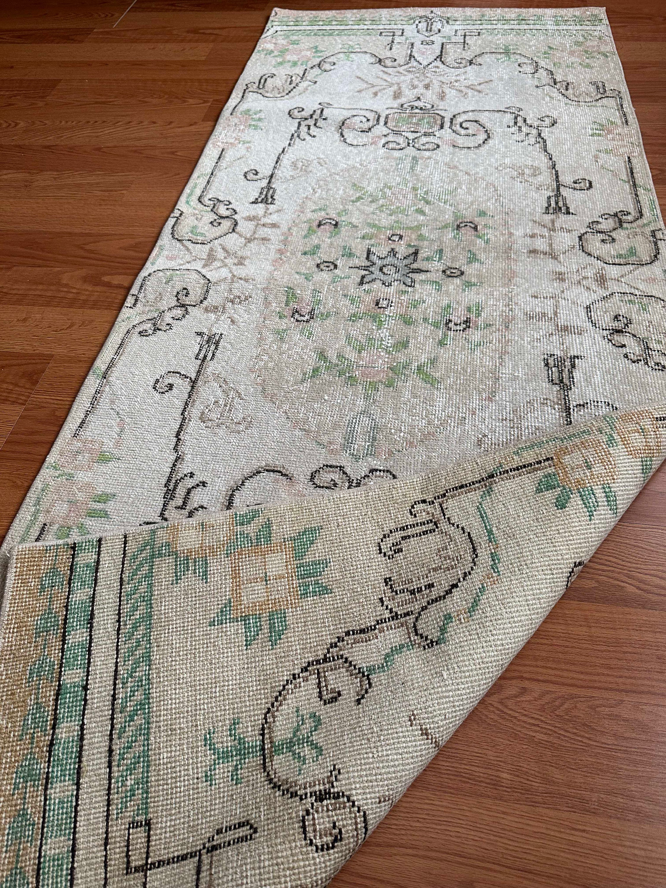 Pink Runner Rug,rugs for Hallway,vintage Oushak Rug,hand Made Runner ...