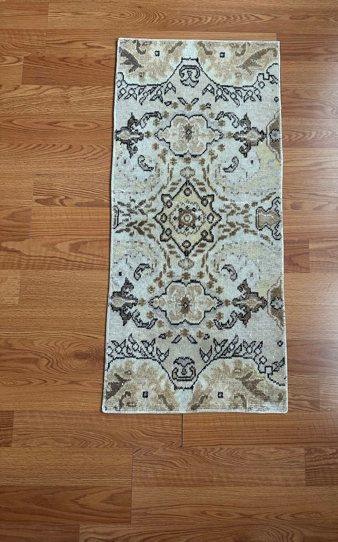 Small Vintage Rug,rugs for Hallway,vintage Oushak Rug,hand Made Small ...