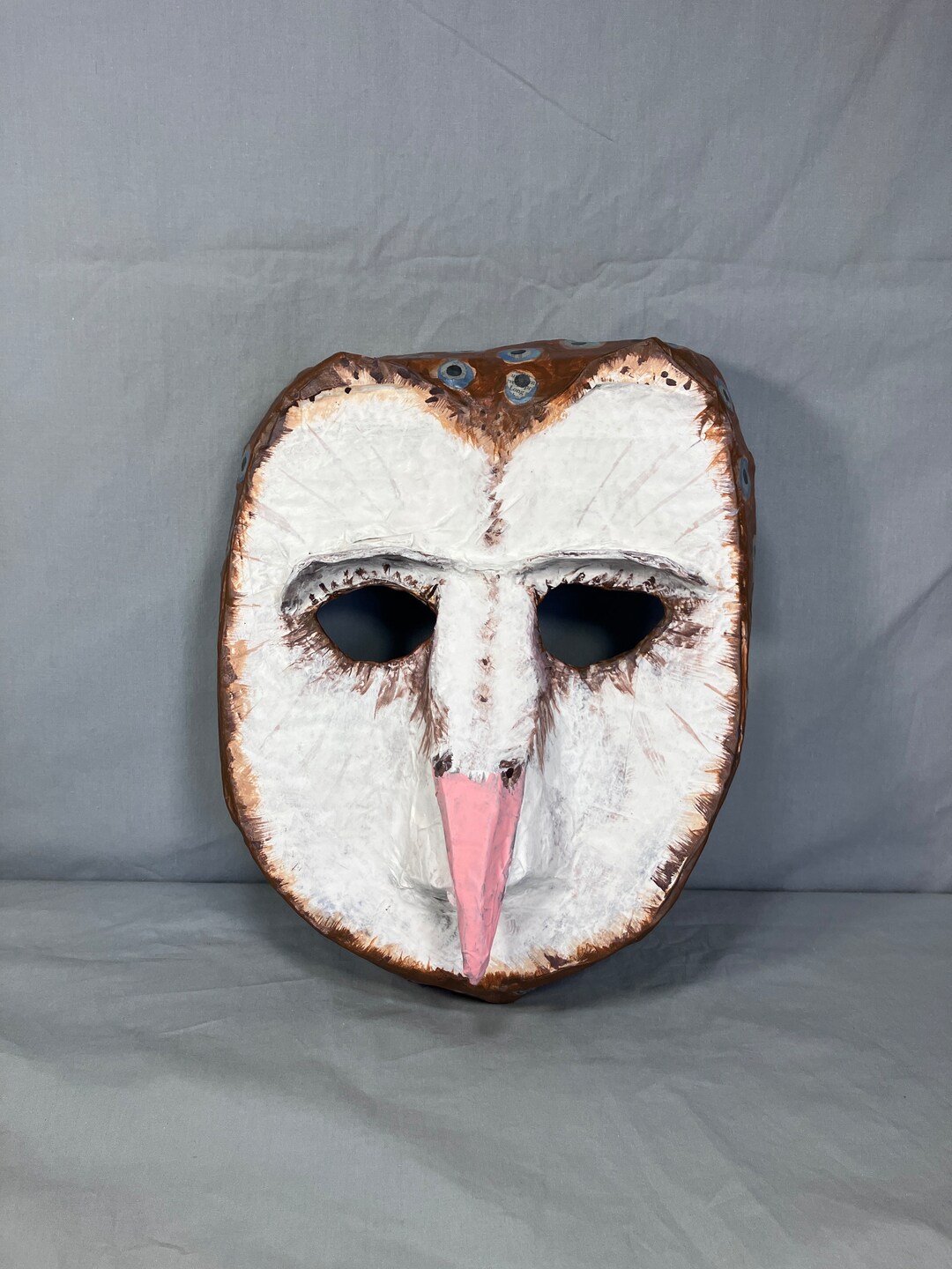 Paper Mache Barn Owl 5 Mask - Etsy