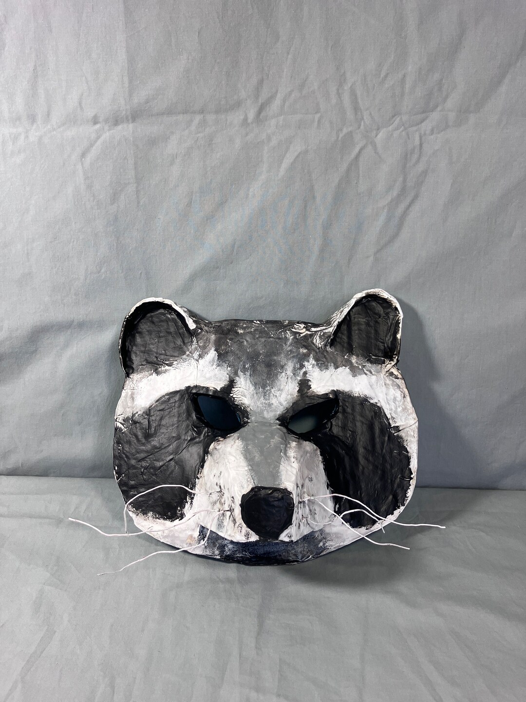 Paper Mache Raccoon Mask - Etsy