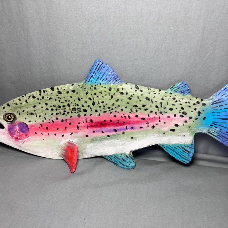 Paper Mache Fish - Etsy