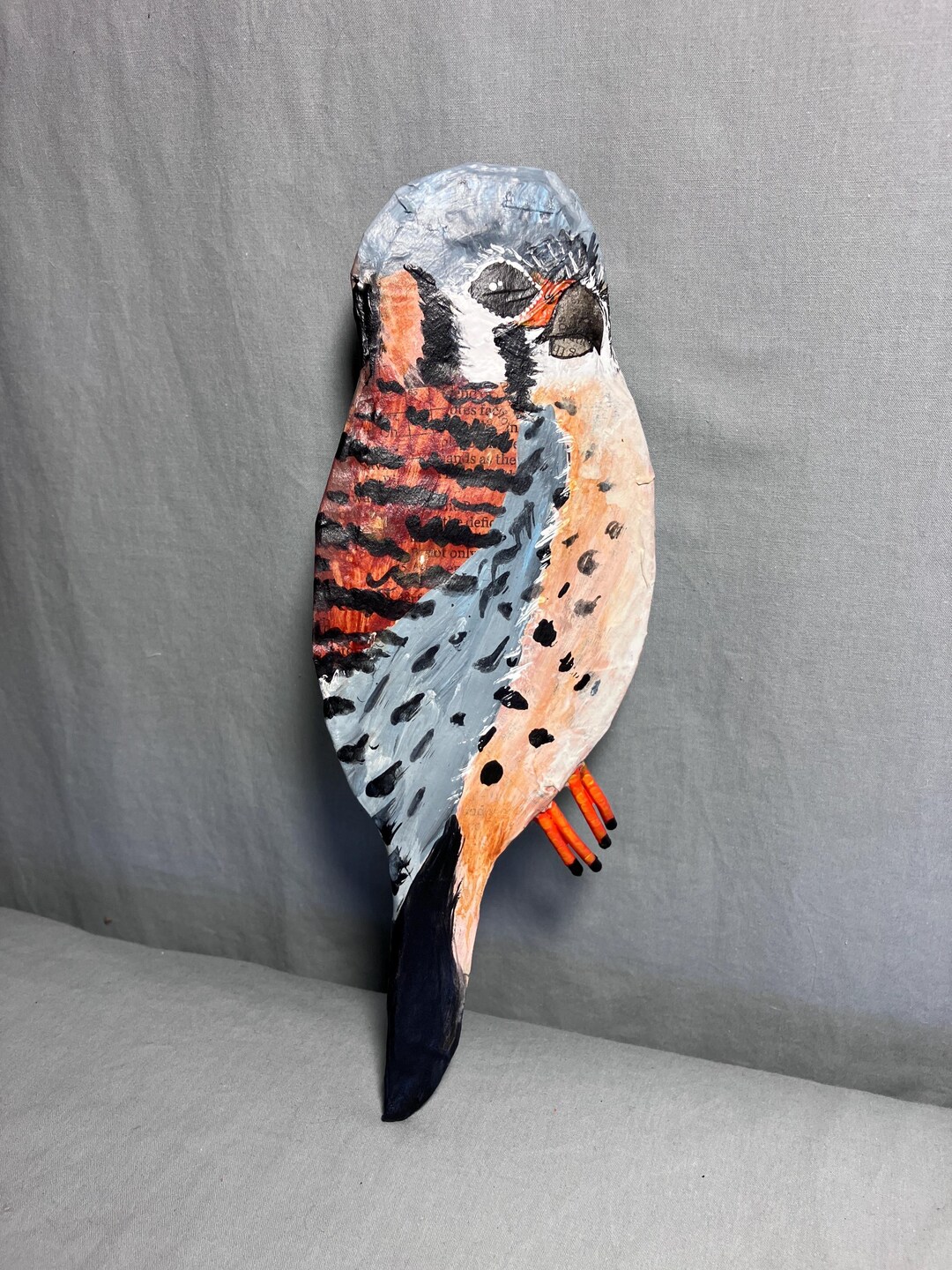 Paper Mache Wall Art American Kestrel Falcon - Etsy