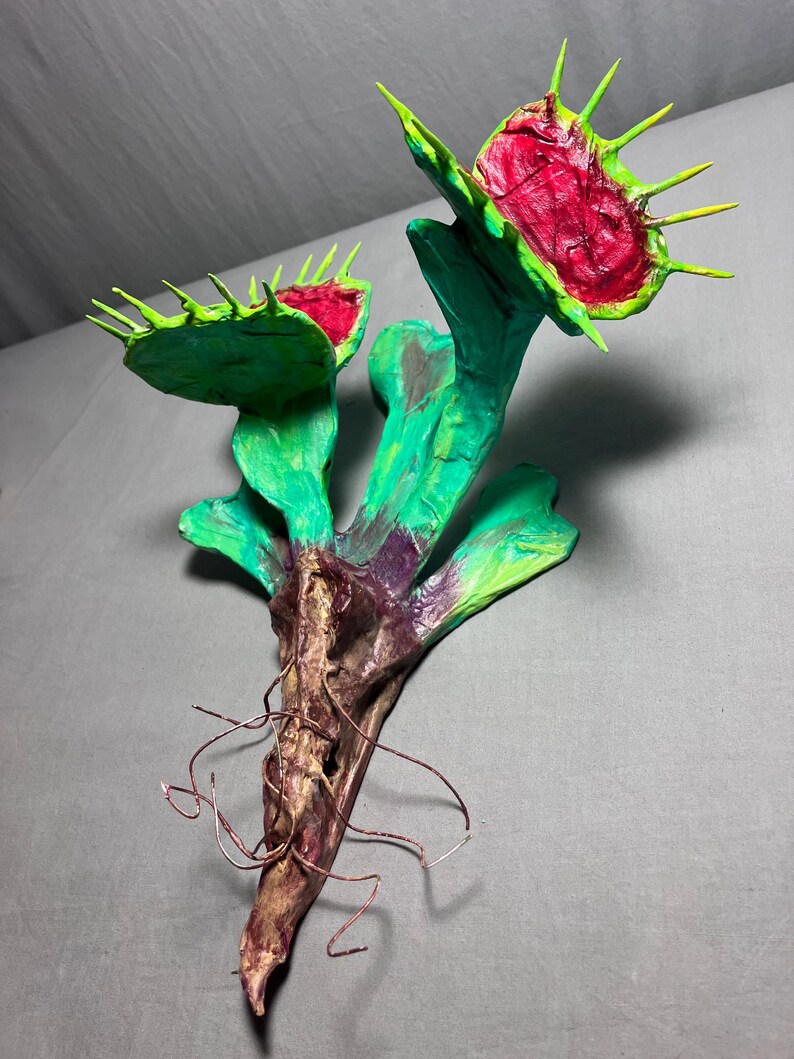 Paper Mache Wall Art Venus Flytrap Plant - Etsy