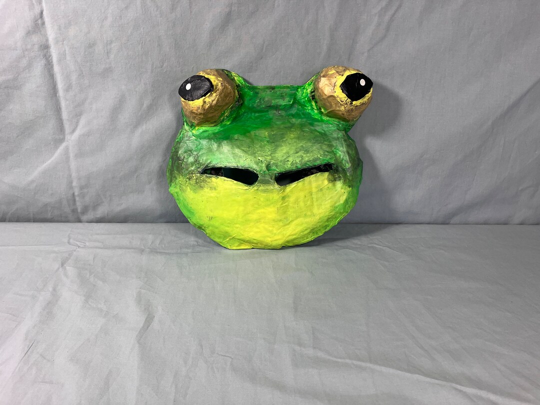 Paper Mache Crazy Frog Mask - Etsy