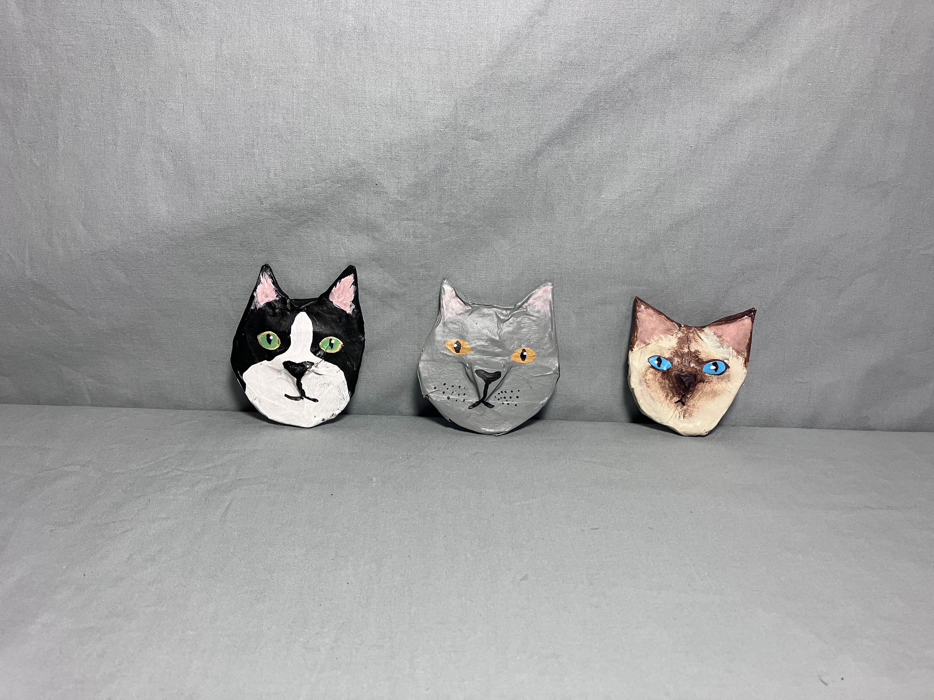 Paper Mache clowder of Cats Wall Art - Etsy