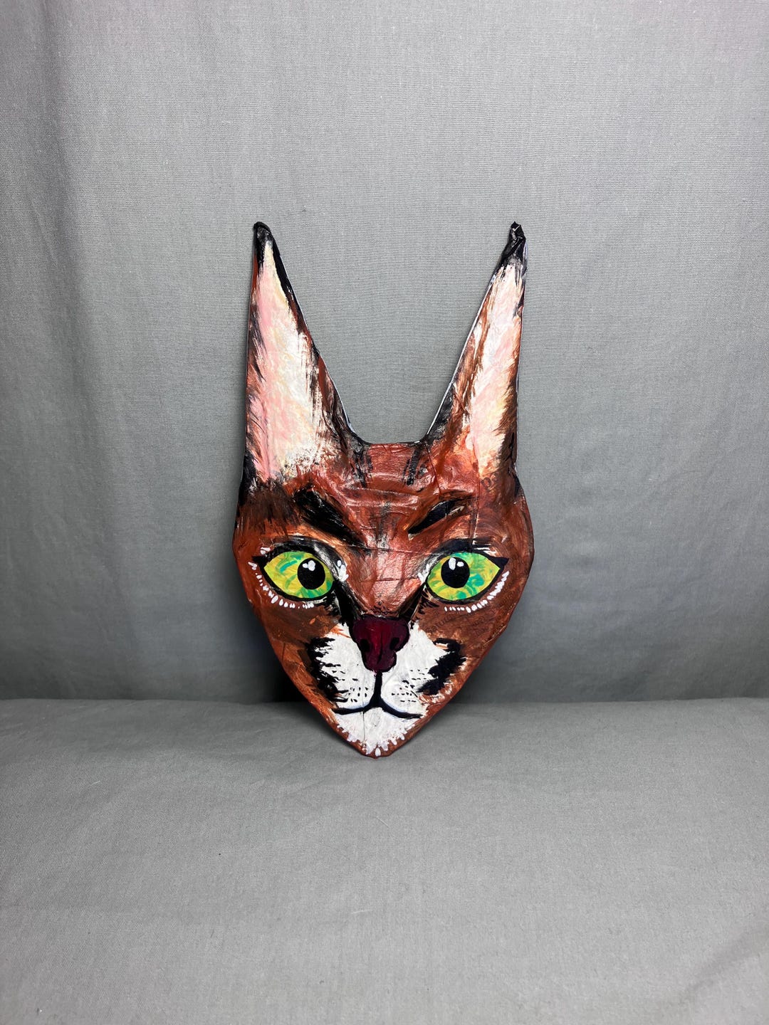 Paper Mache Hanging Wall Art African Wild Cat Caracal - Etsy