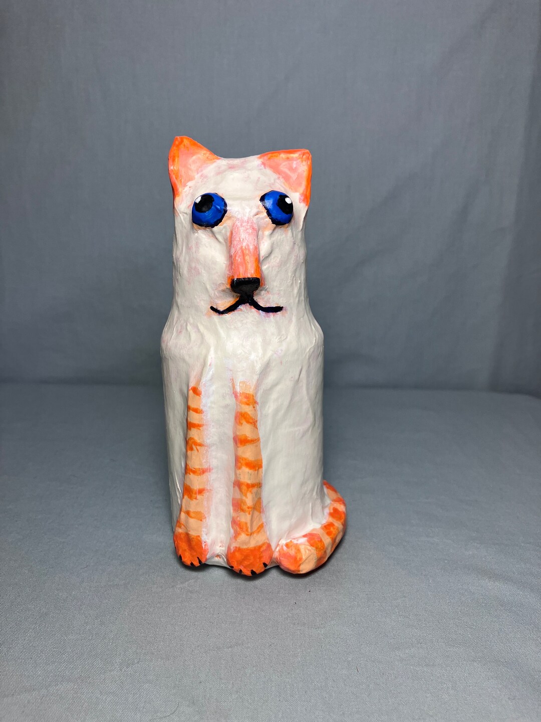 Paper Mache Cat shaker Flame Point Siamese - Etsy