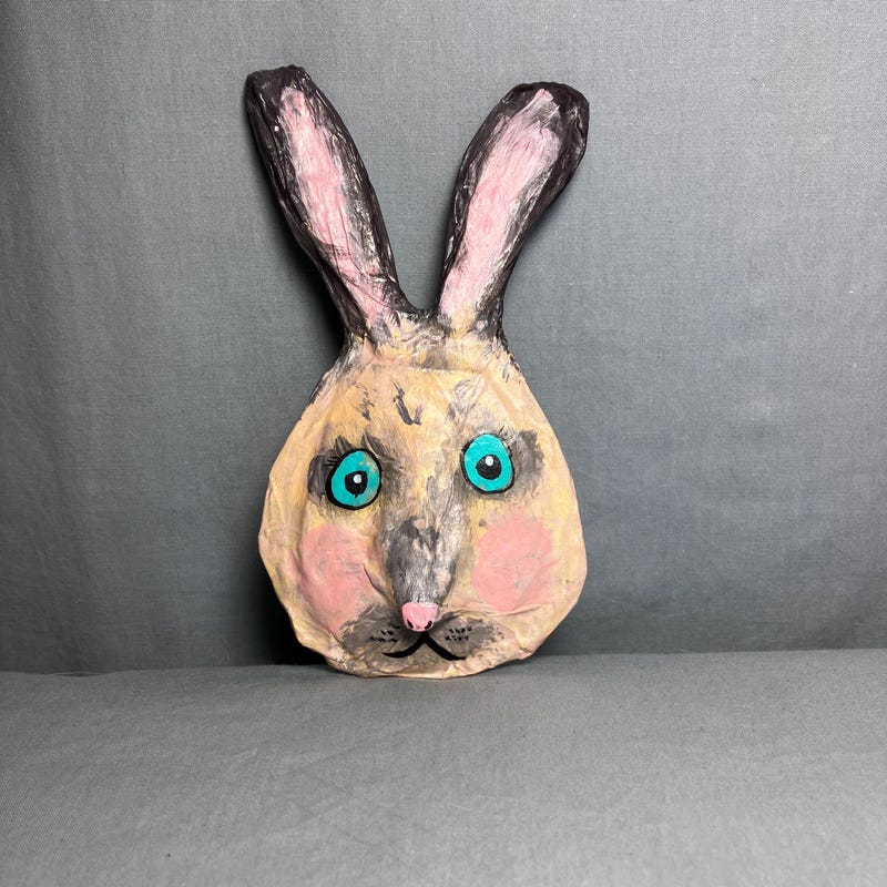 Paper Mache Bunny - Etsy