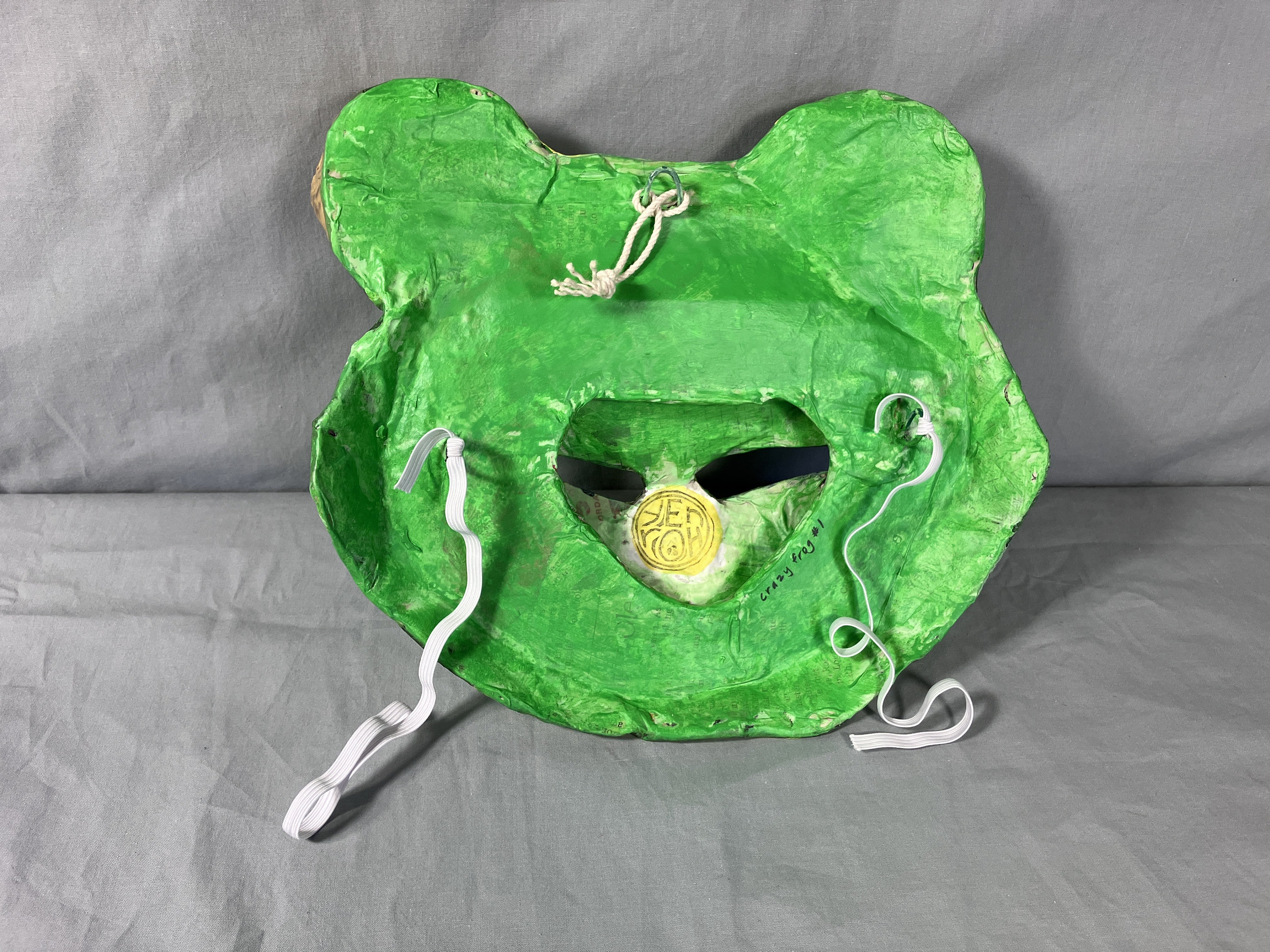 Paper Mache Crazy Frog Mask - Etsy