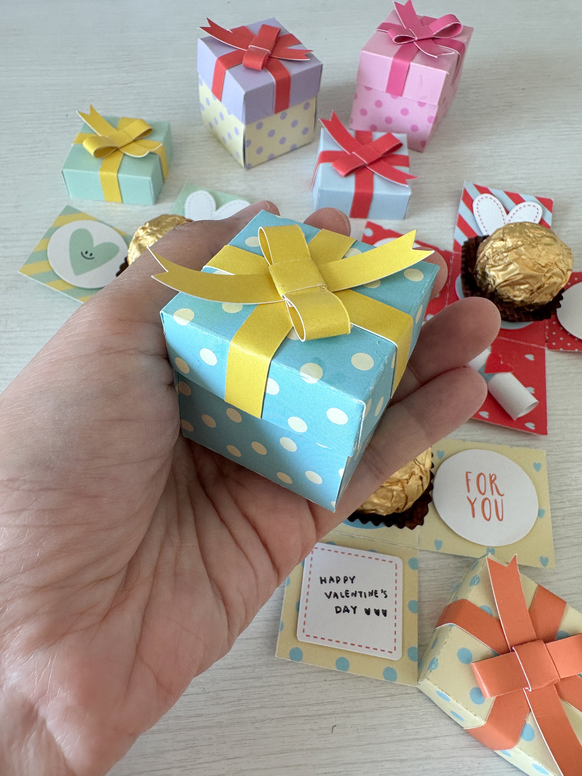 Exploding Chocolate Gift Box Printable Template for DIY Project ...
