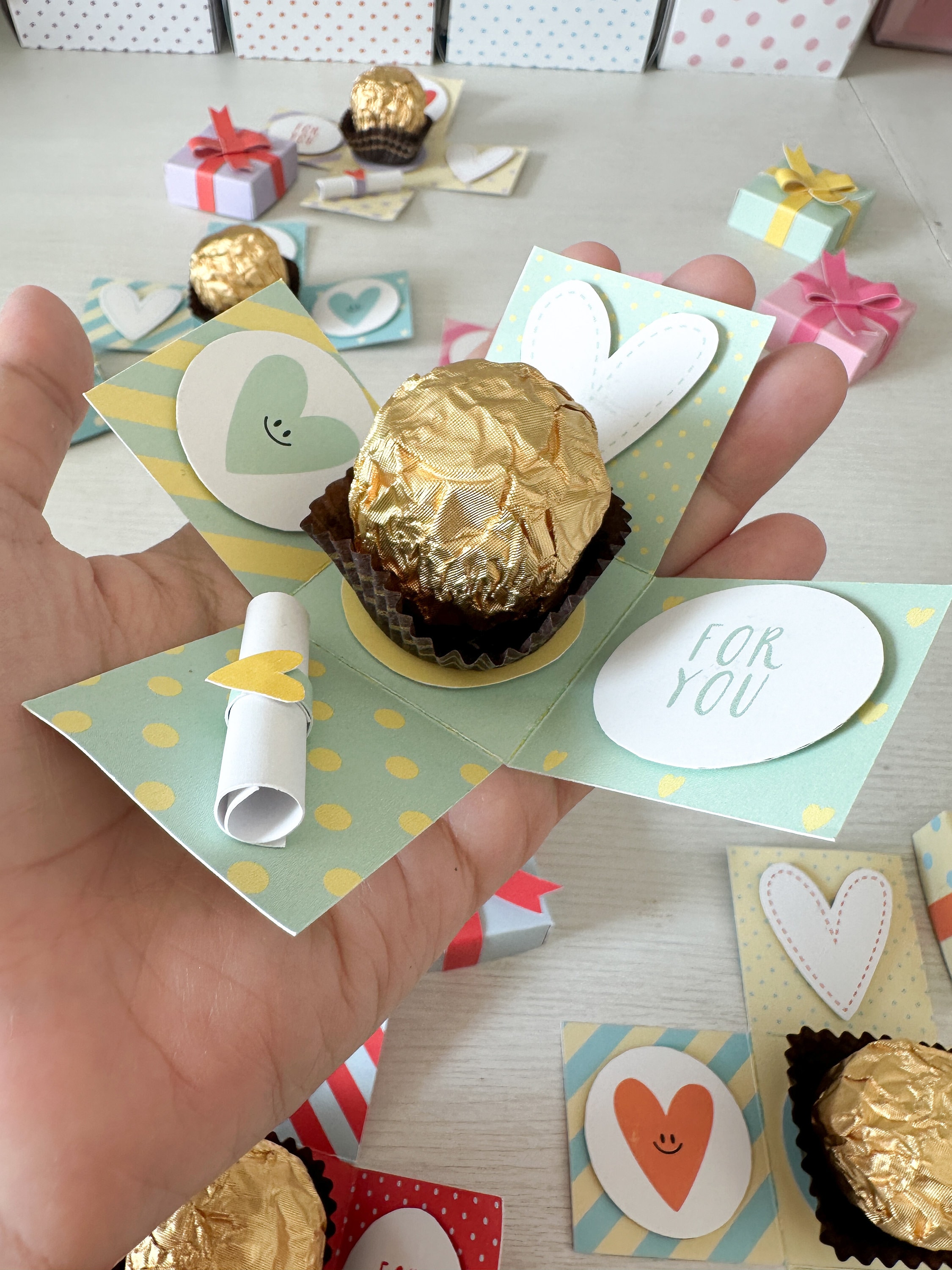 Exploding Chocolate Gift Box Printable Template for DIY Project ...