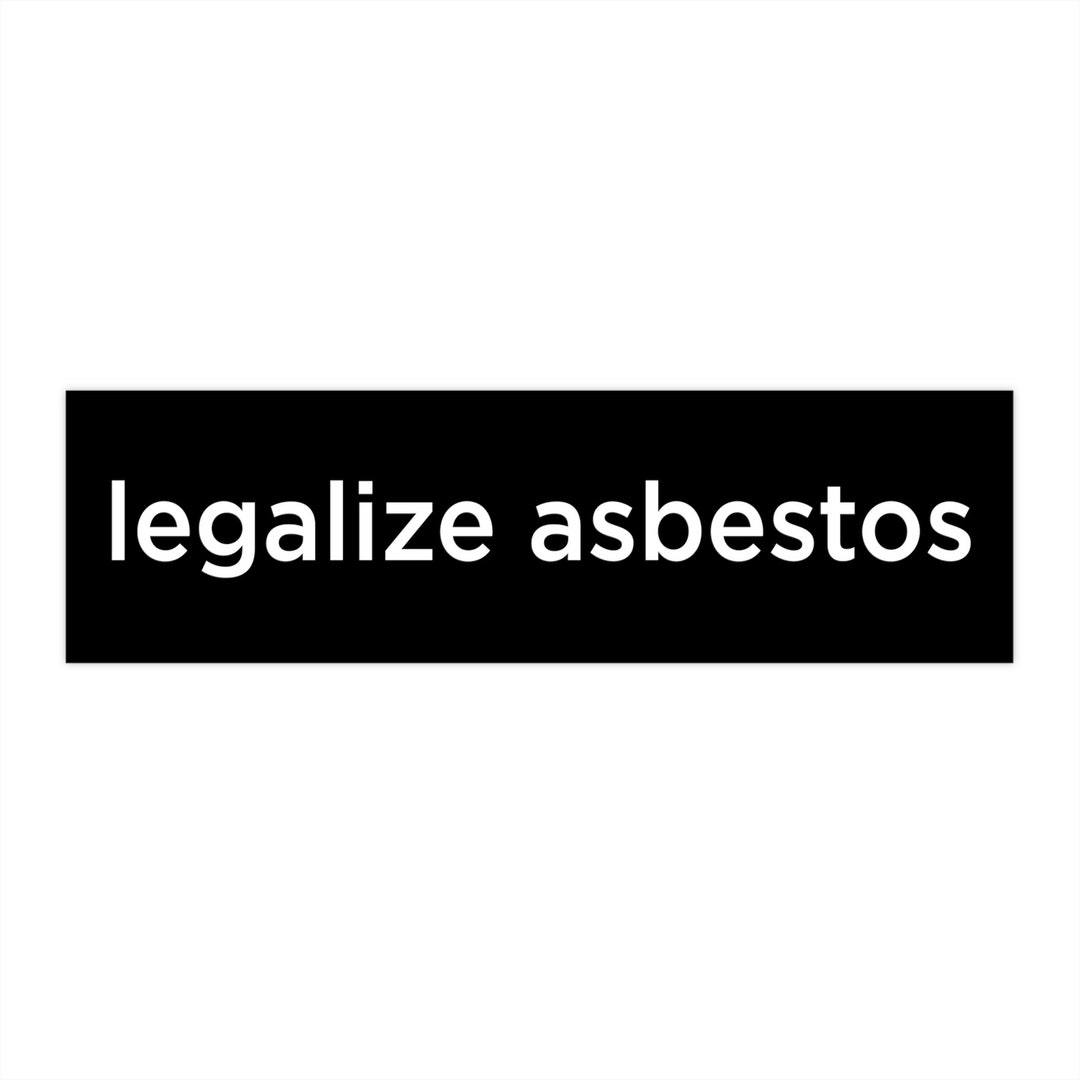 Asbestos Bumper Sticker - Etsy