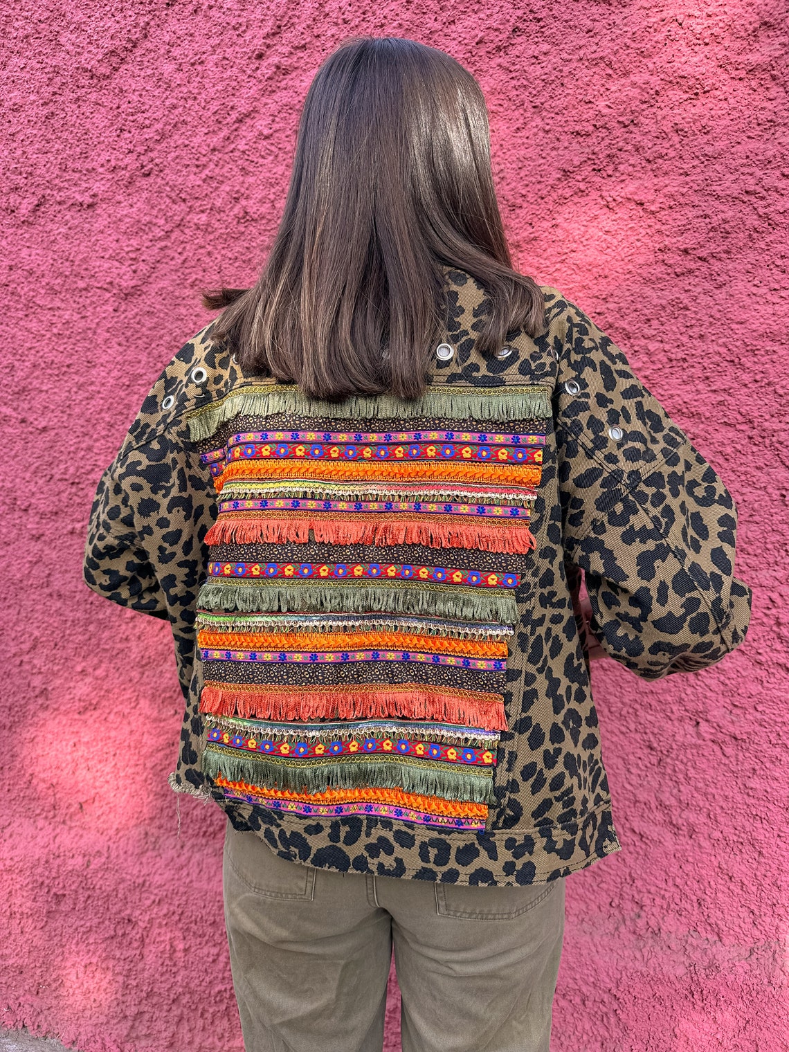 Hand Intervene Denim Jacket, Applique Jean Jacket, Bead Denim Jacket ...