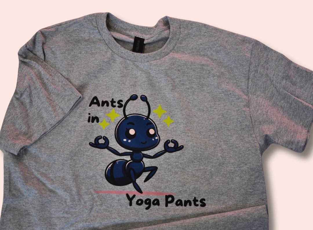 Ants in Yoga Pants T-shirt, Cute Cartoon Bug Top - Etsy
