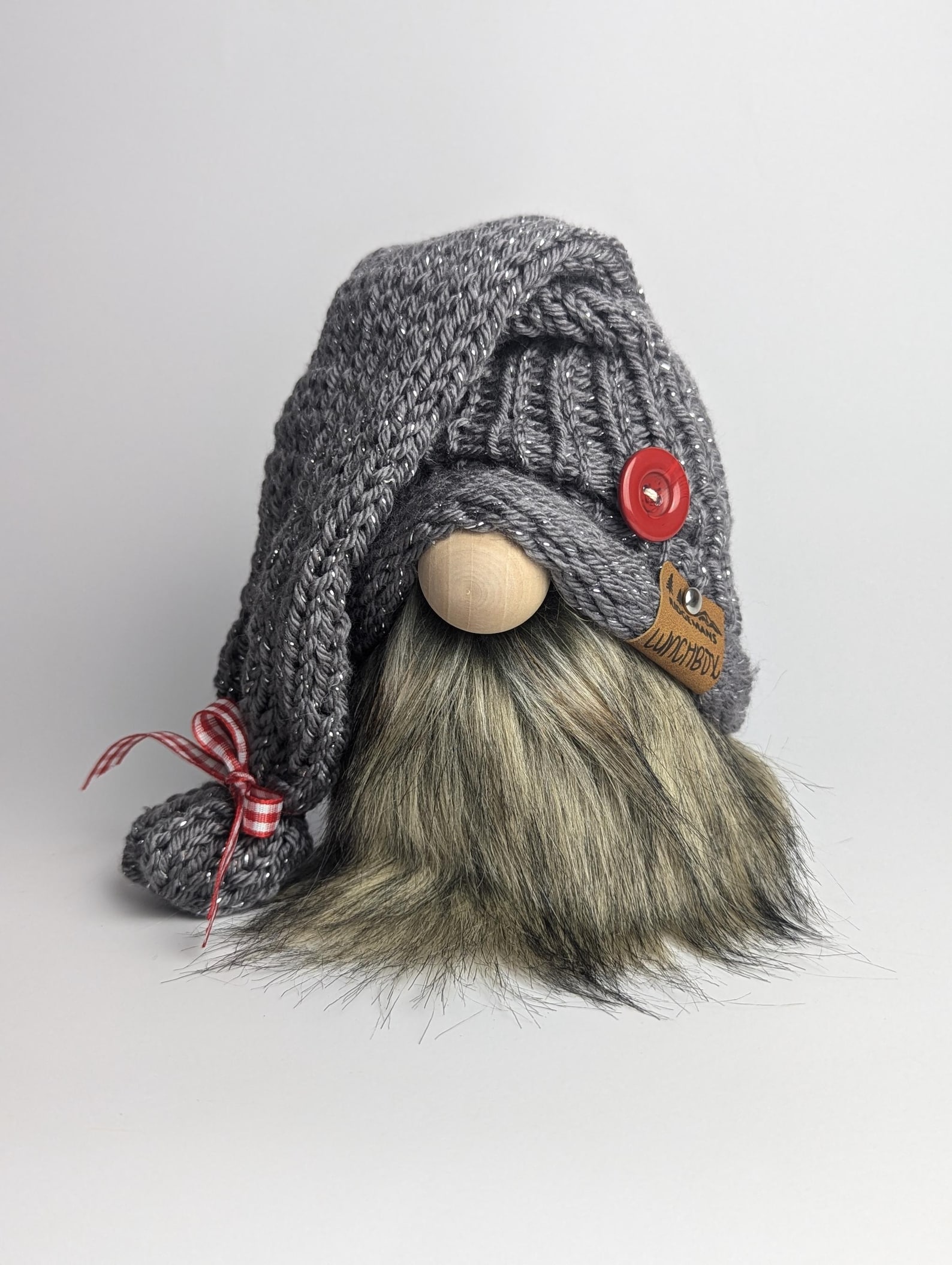 Handmade Gnome Farmhouse Gnome Rustic Gnome Woodsy Gnome Knit Gnome ...