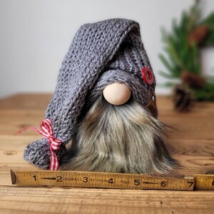 Handmade Gnome Farmhouse Gnome Rustic Gnome Woodsy Gnome Knit Gnome ...