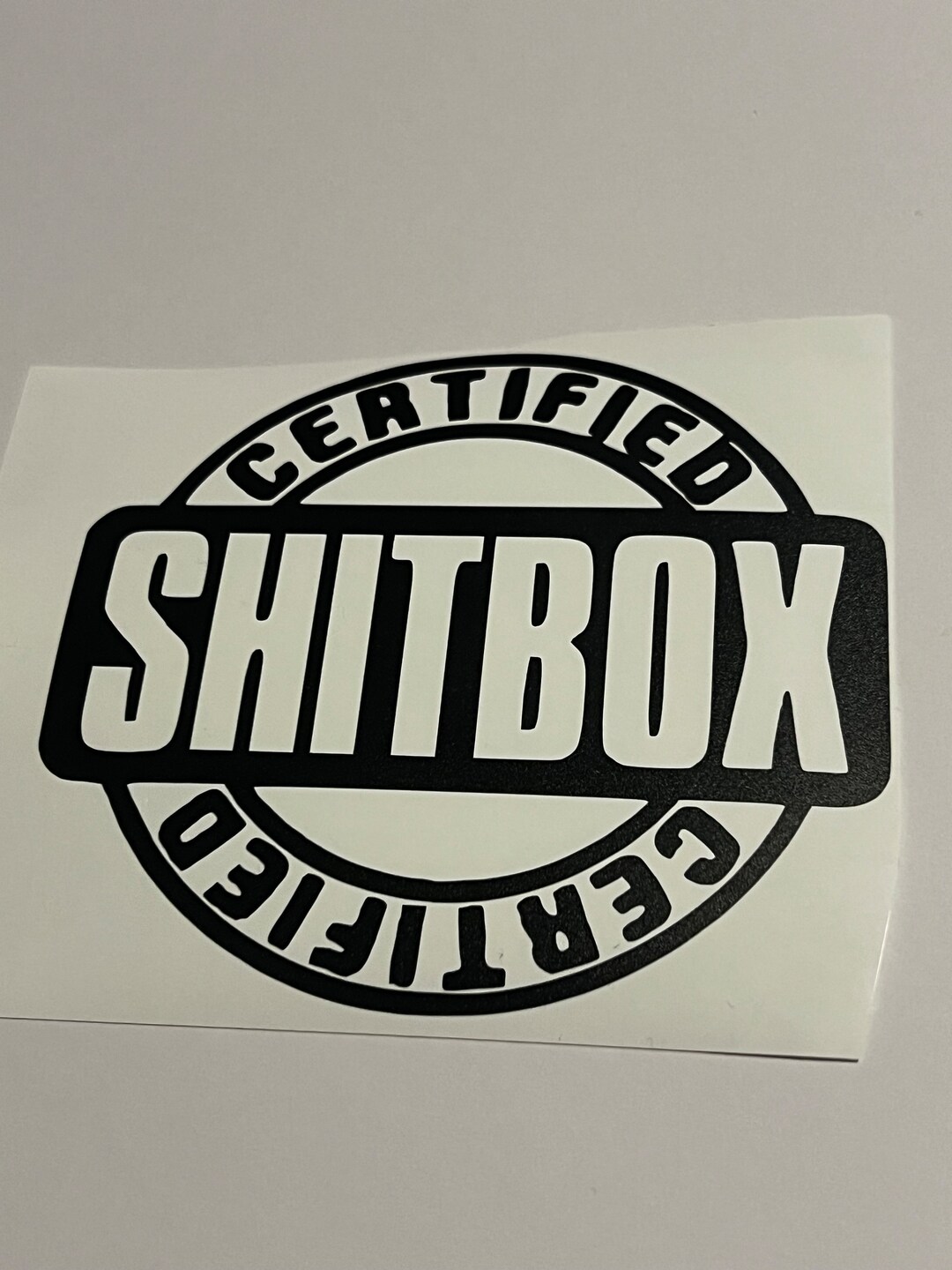 Certified Shitbox Car Decal Sticker - Etsy