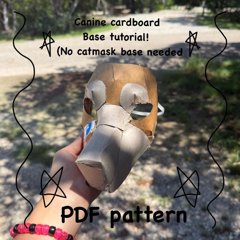 Diy Canine Mask Base Tutorial 7 Easy Steps Therian Mask Etsy