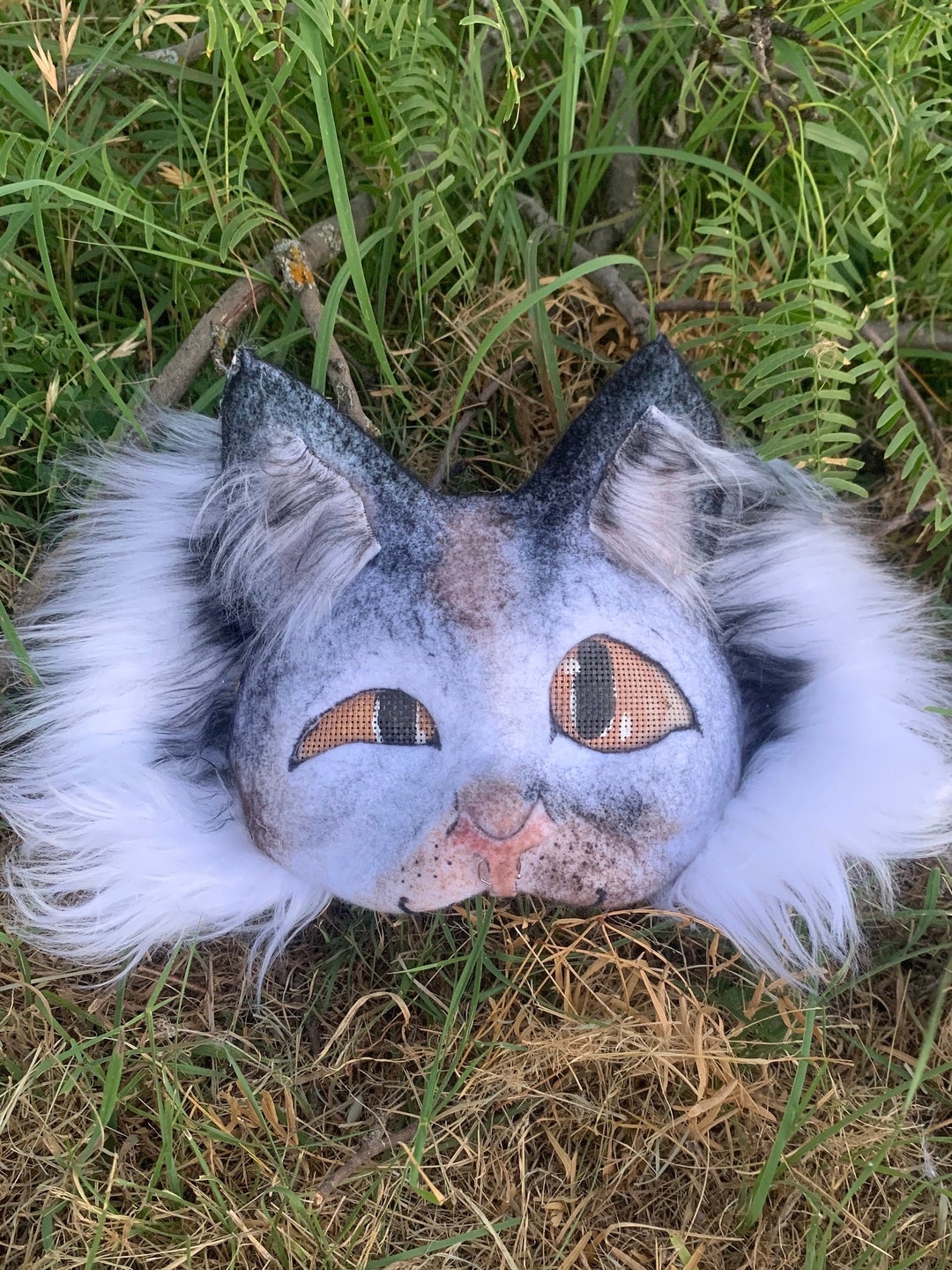 WATERPROOF Calico Cat Mask Cosplay Mask Therian Mask - Etsy
