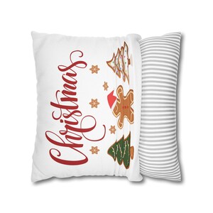 Gingerbread & Christmas Tree Pillow Cover/merry Christmas Pillow Cover ...