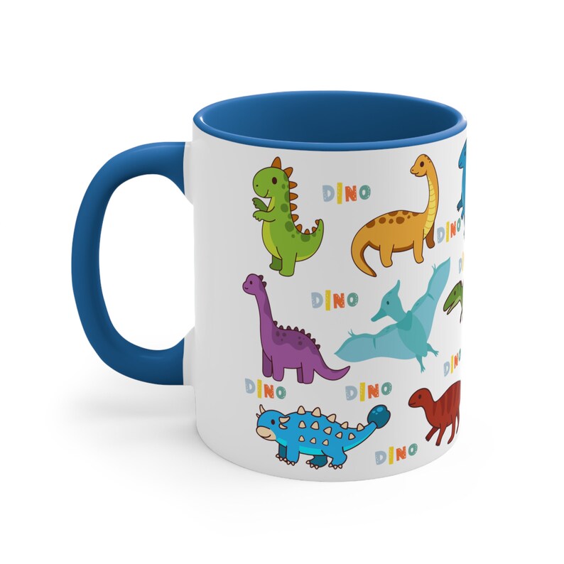 Dinosaur Themed Ceramic Mug/ Dinosaur Coffee Cup/ Choose From 11oz ...