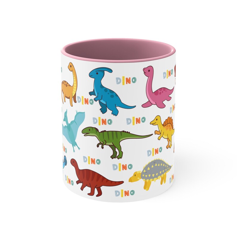 Dinosaur Themed Ceramic Mug/ Dinosaur Coffee Cup/ Choose From 11oz ...