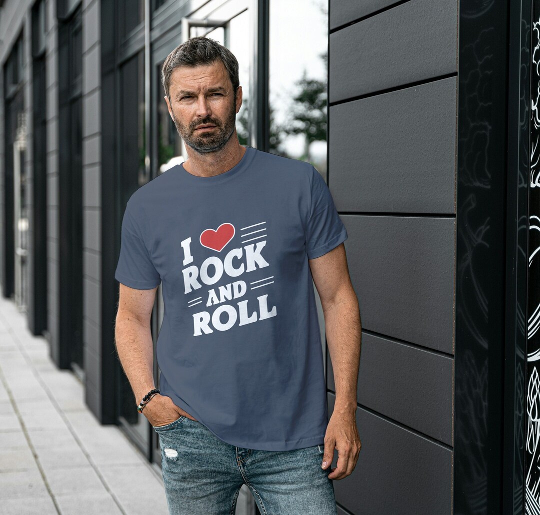 I Love Rock and Roll Unisex Tee - Rock Concert - Classic Music Band ...