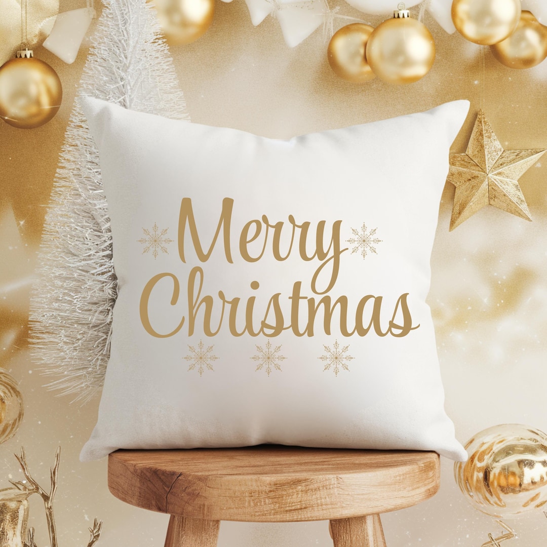 Merry Christmas Pillow Cover/christmas Home Decor/decorative Christmas ...