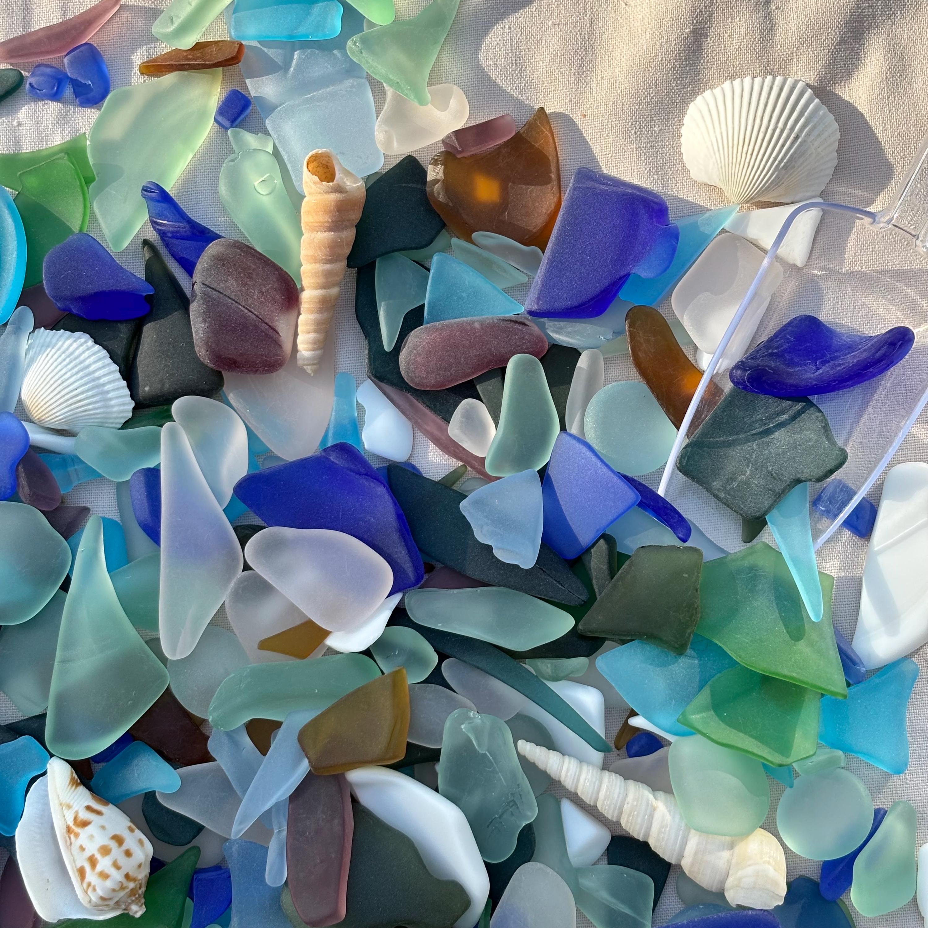 Mystery Sea Glass Scoop (3oz): Beachy Coastal Craft Supply - Etsy