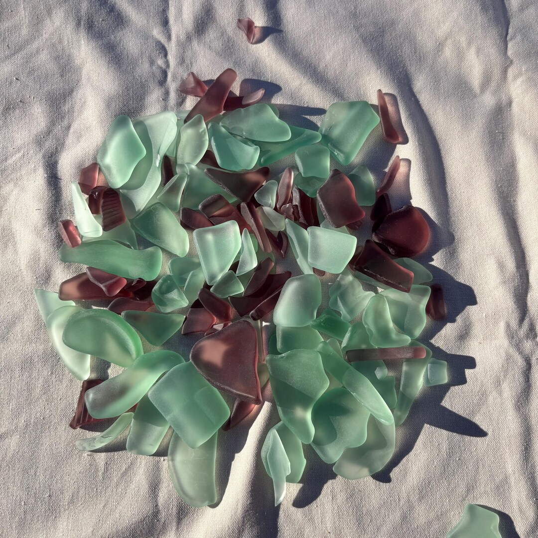 Genuine Tumbled Beach Sea Glass — Glass for Crafts & Jewelry — Tumbled ...