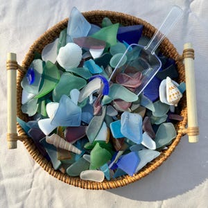 Mystery Sea Glass Scoop (3oz): Beachy Coastal Craft Supply - Etsy