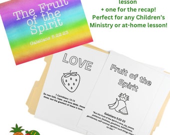 Fruit of the Spirit Coloring Page Christian Faith Kids' Coloring Sheet ...