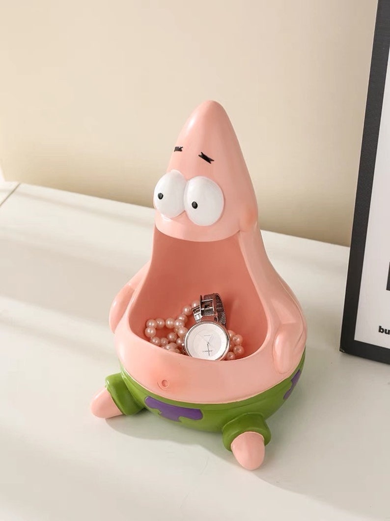 Spongebob Patrick Star Pink Key Holder Key Tray Decoration Tray Small ...