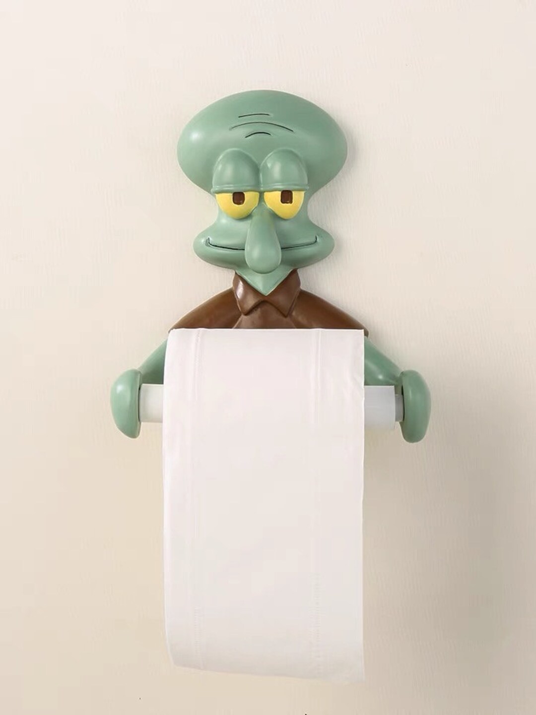 Spongebob Squidward Tentacles Toilet Paper Holder No Drill Easy ...