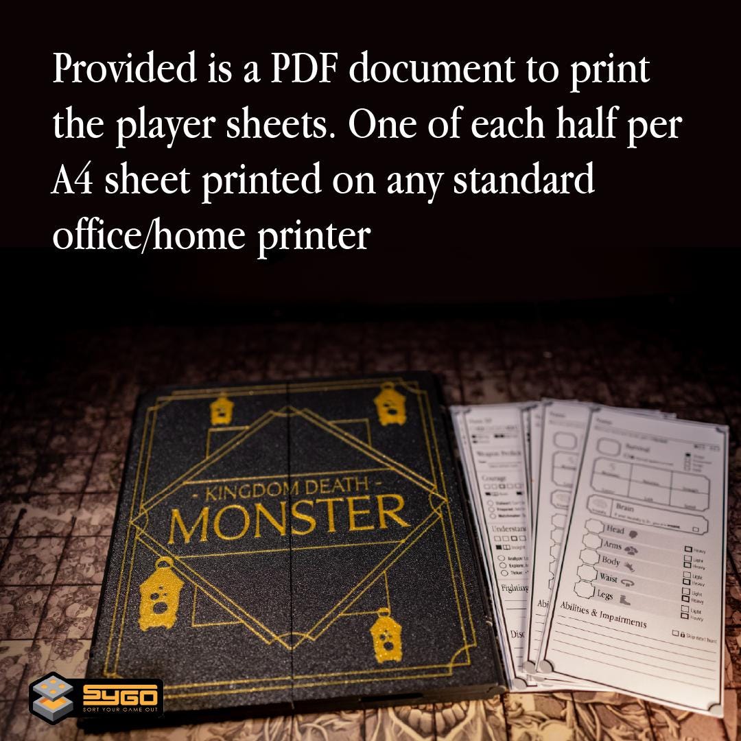 Kingdom Death: Monster Player Tray - Etsy
