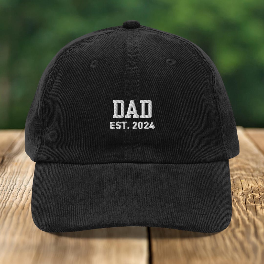 Dad Est 2024 Hat, Custom Year Father Cap, Personalized Papa Gift ...