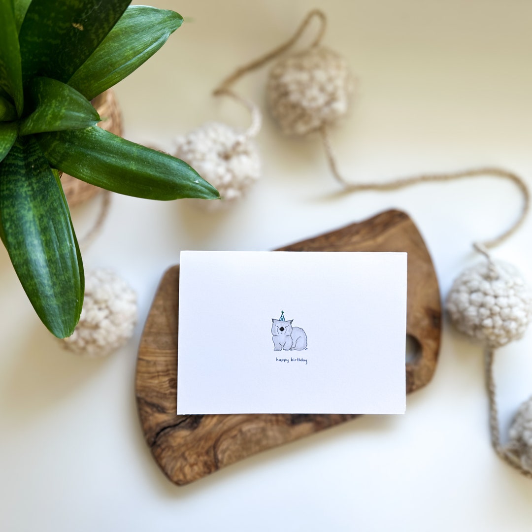 Wombat Greeting Card Happy Birthday - Etsy