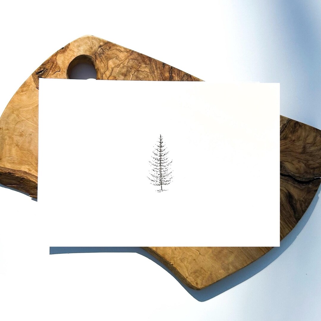 Tree Greeting Card | Thinking of You | Sending Love | Minimalist - Etsy