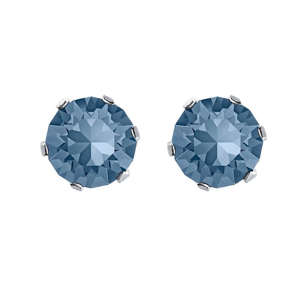 Blue Stud Earrings - Etsy